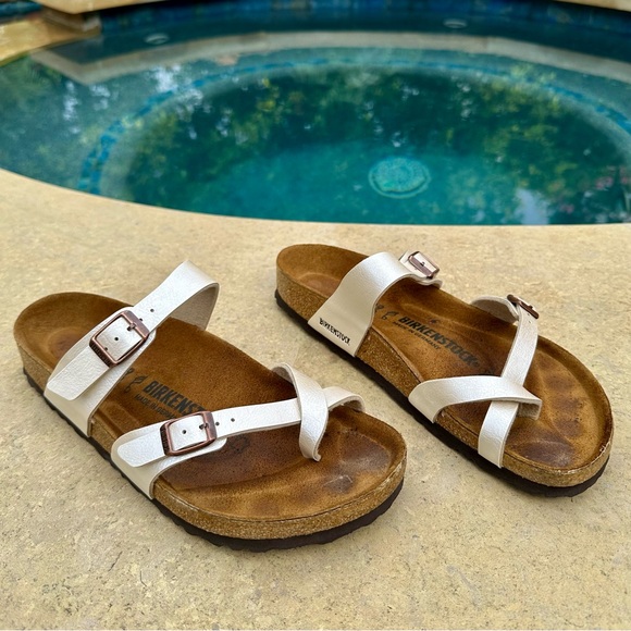Birkenstock | Shoes | Birkenstock Mayari Toe Loop Sandal Graceful Pearl ...
